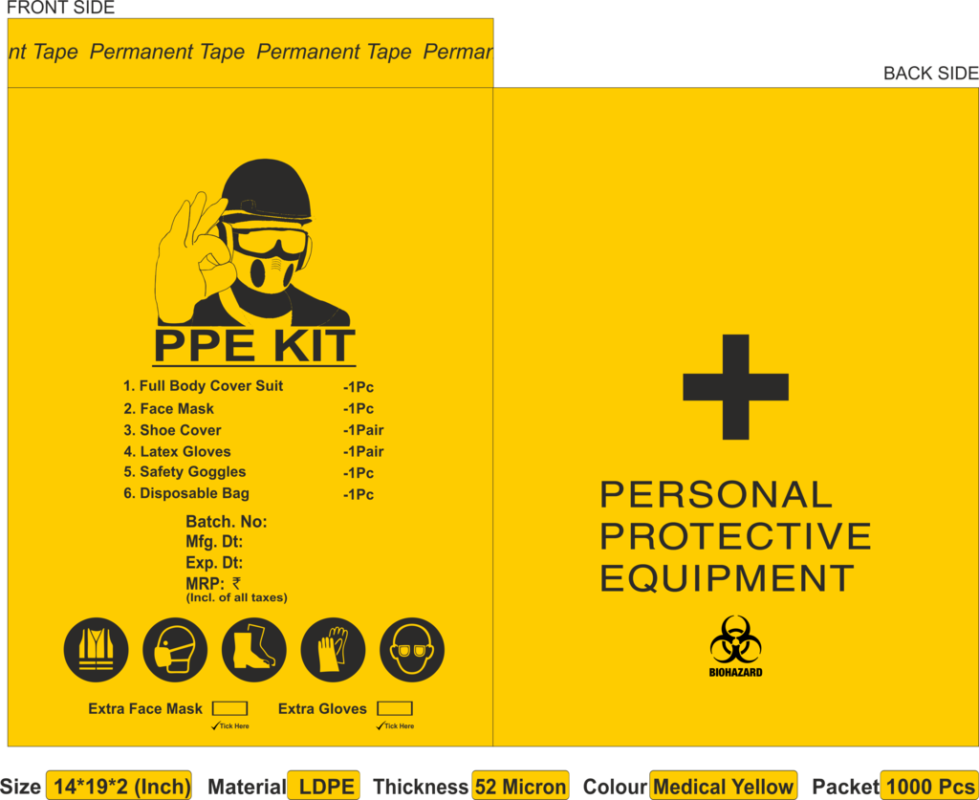PPE Kit Safety Bags - Sanmati Packaging
